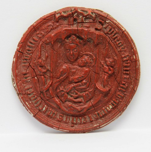 antique Wax Seal Impression of a late medieval Ecclesiastical seal ...
