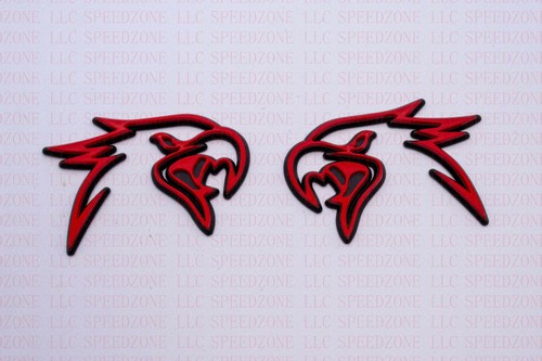 Red Black HELLHAWK Fits Jeep TrackHawk Grand Cherokee Emblem Badge | eBay