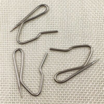 Curtain Metal Pin Hooks Strong Silver Clip Pleat for Heading Tape ...