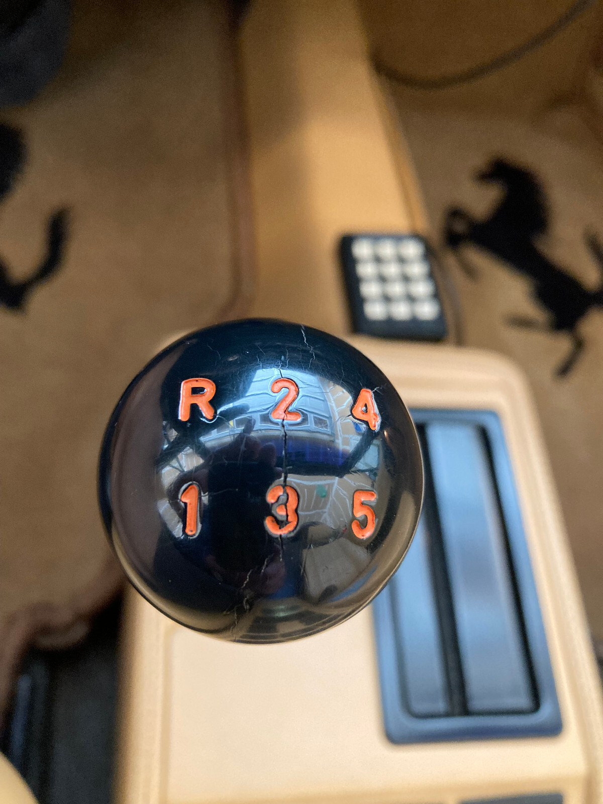 Ferrari 208 328 Mondial t - Shift Knob / Gear Box Lever Knob P/N 128529 ...