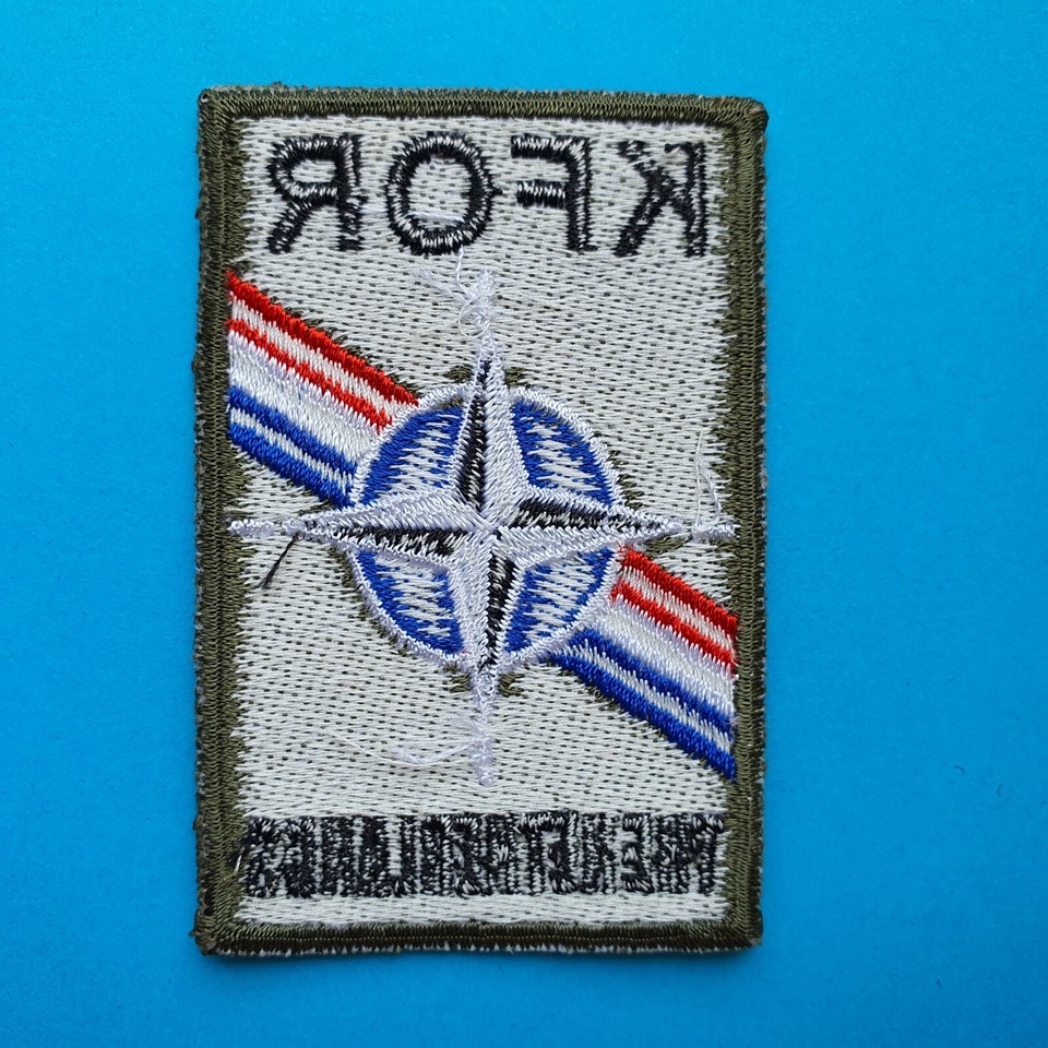 HOLLAND NETHERLANDS Flag NATO KFOR Military Army Sewing Sleeve Badge ...