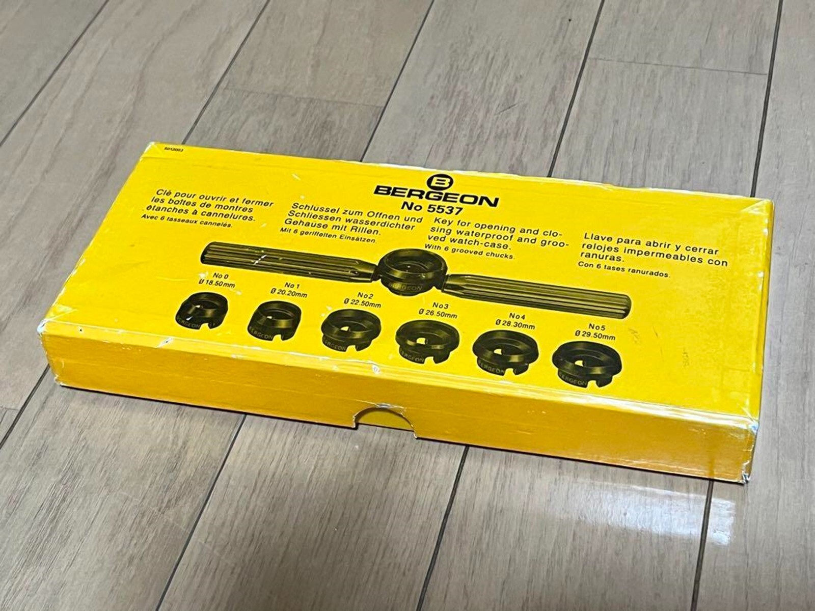 Bergeon 5537 Rolex Case Back Opener Set of 6 Dies | eBay