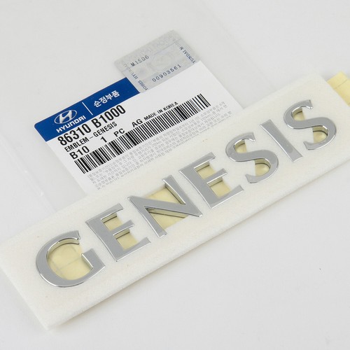 Genuine OEM Hyundai Kia Genesis Name Trunk Emblem for 2015-2016, 86310 ...