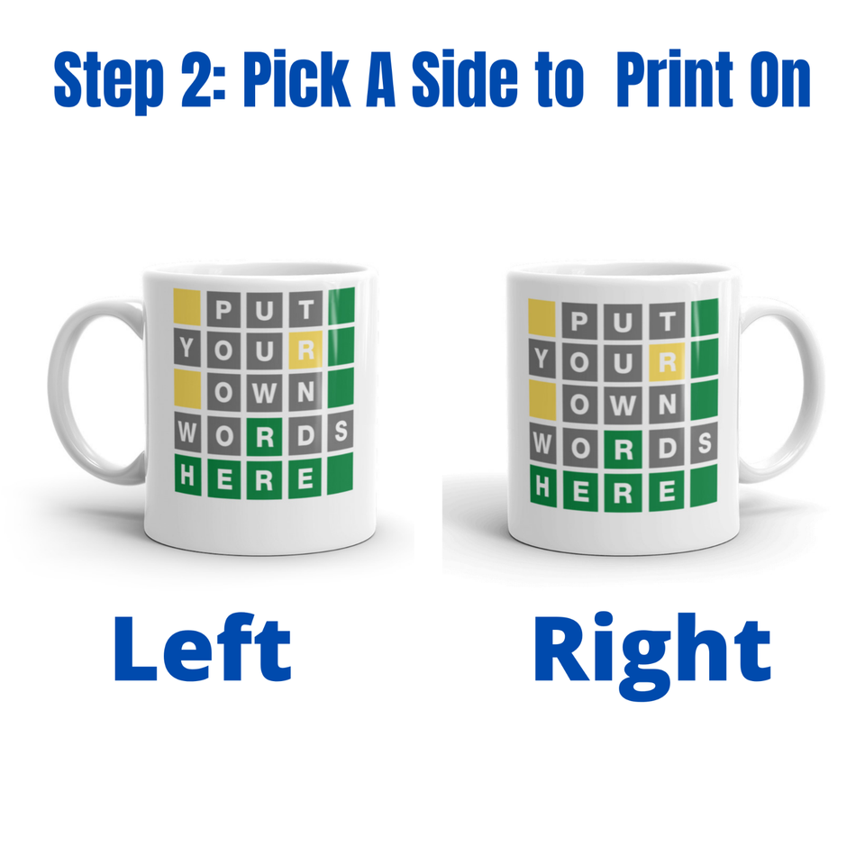 Custom Wordle Mug, Personalized Wordle coffee Mug, Customized Wordle ...