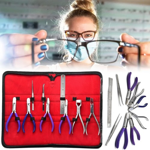 9-Eyeglass Optical Optician Tools Pliers Bent Nose Rimless Optical ...