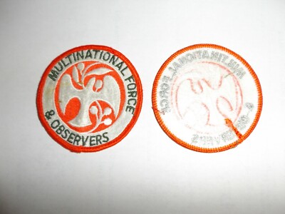 E4442 Multinational Force & Observers Sinai patch white orange C12B18 ...