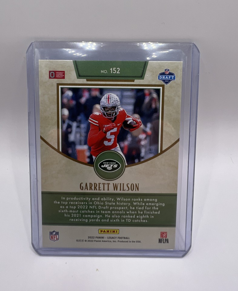 2022 Legacy Garrett Wilson Rookie Card * Light Blue /25 NY Jets Ohio ...