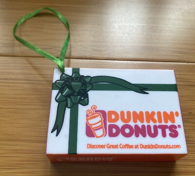 Rare Vintage Dunkin Donuts Donut Box Christmas Ornament Collectable | eBay