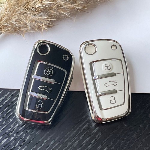 Car Flip Key Case Key Cover Shell For Audi A1 A3 A6 A6L Q2 Q3 Q7 TTS R8 ...