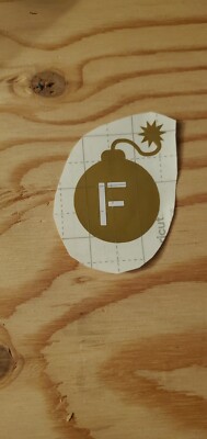 F Bomb Stickers 5 pack. 2 In. × 2 In Golden F-BOMBS Drop some F-Bombs ...