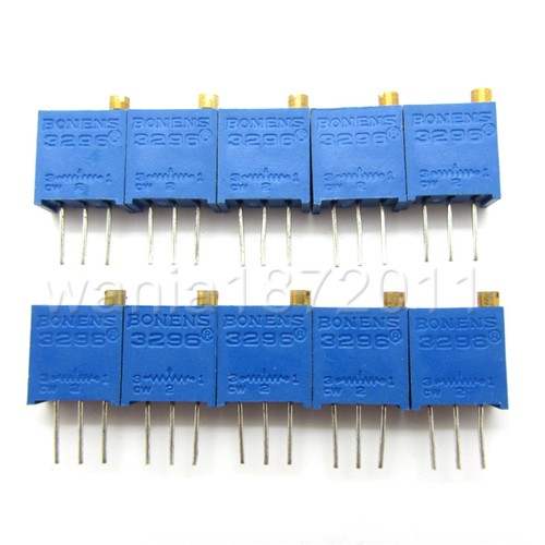 10 X New 100K Ohms 3296W Trimmer Trim Potentiometer Pot Resistors 104 ...