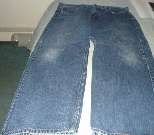 LEVIS 569 Mens Loose Fit Straight Leg Dark Blue Wash Jeans Size 32x32 ...