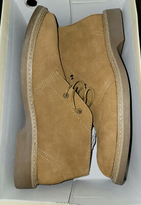 Perry Ellis America Beige Suede Ankle Boots "Tony" Men's 12D | eBay