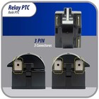 Appli Parts APSR-4002P Mini Fridge relay switch 3 pin 4.7 Ohm 110V ...