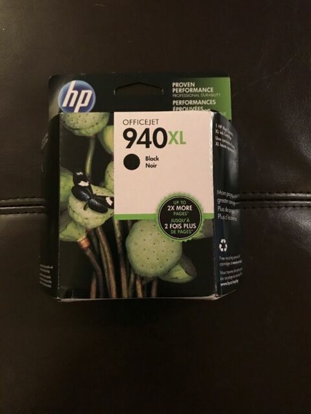 HP 940 XL 940xl Black Ink Cartridge C4906an Genuine Expired 2014 for ...