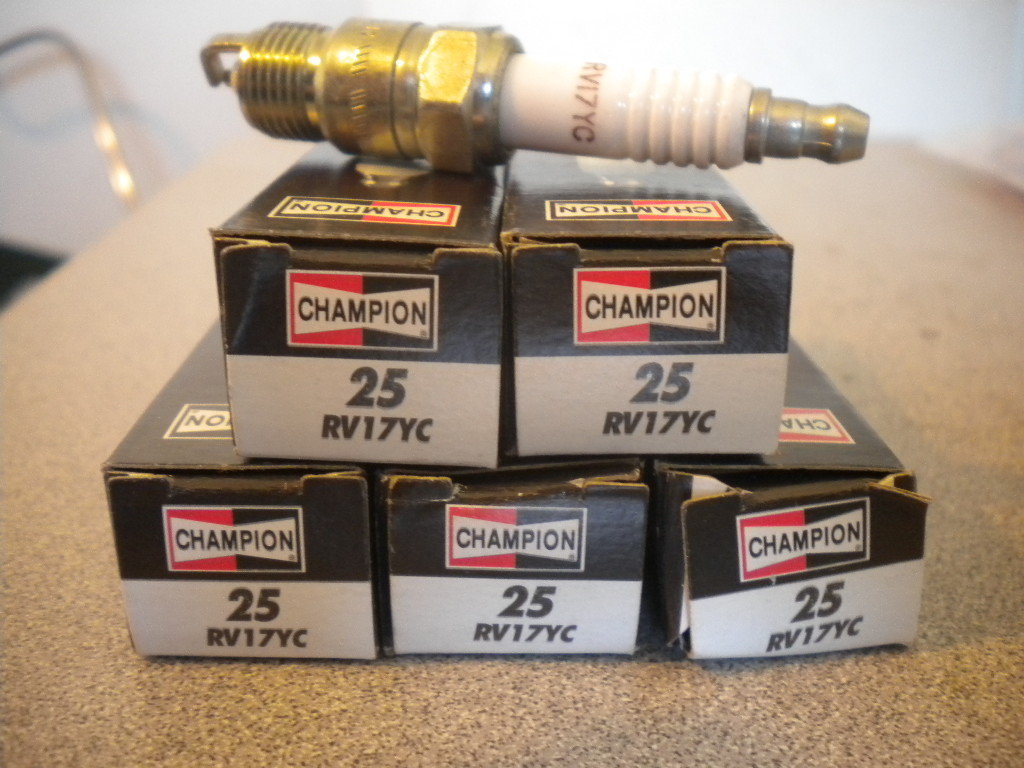Champion Copper Plus Spark Plug RV17YC QTY5 | eBay