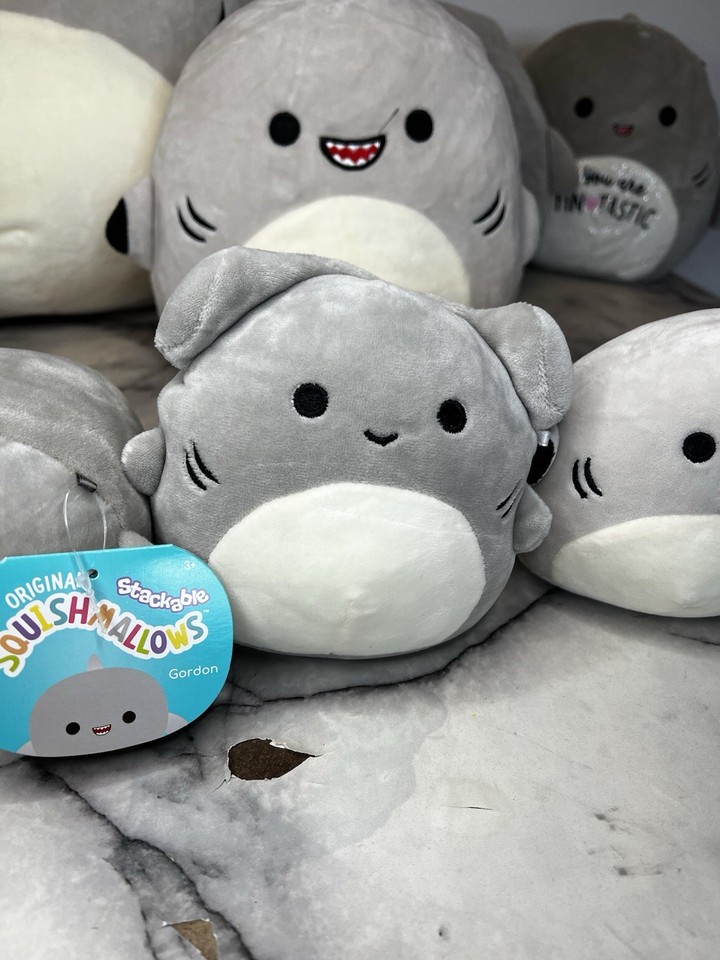 Squishmallows Shark Lot of 12 Gordon Variants Plush Bundle Rare HTF ...