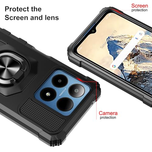 for Boost Summit 5G Phone Case with Tempered Glass Screen Protector ...