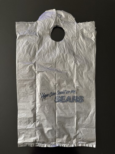 Vintage Sears Plastic Tote Takeaway Shopping Bag | eBay
