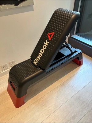 Reebok DeckStep Bench Fitness Workout Adjustable Stepper Aerobic Gym ...