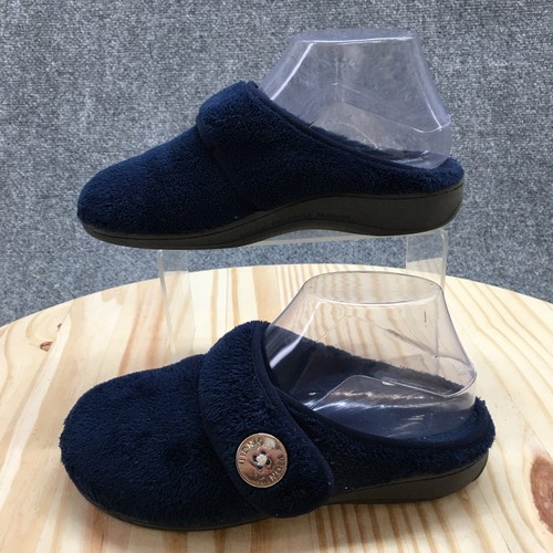 Vionic Slippers Womens 5 Sadie Mule Blue Slip On Casual Comfort Closed ...