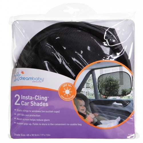 NEW Dreambaby Insta Cling Static Car Sun Shades 2PK Sunshades Baby ...