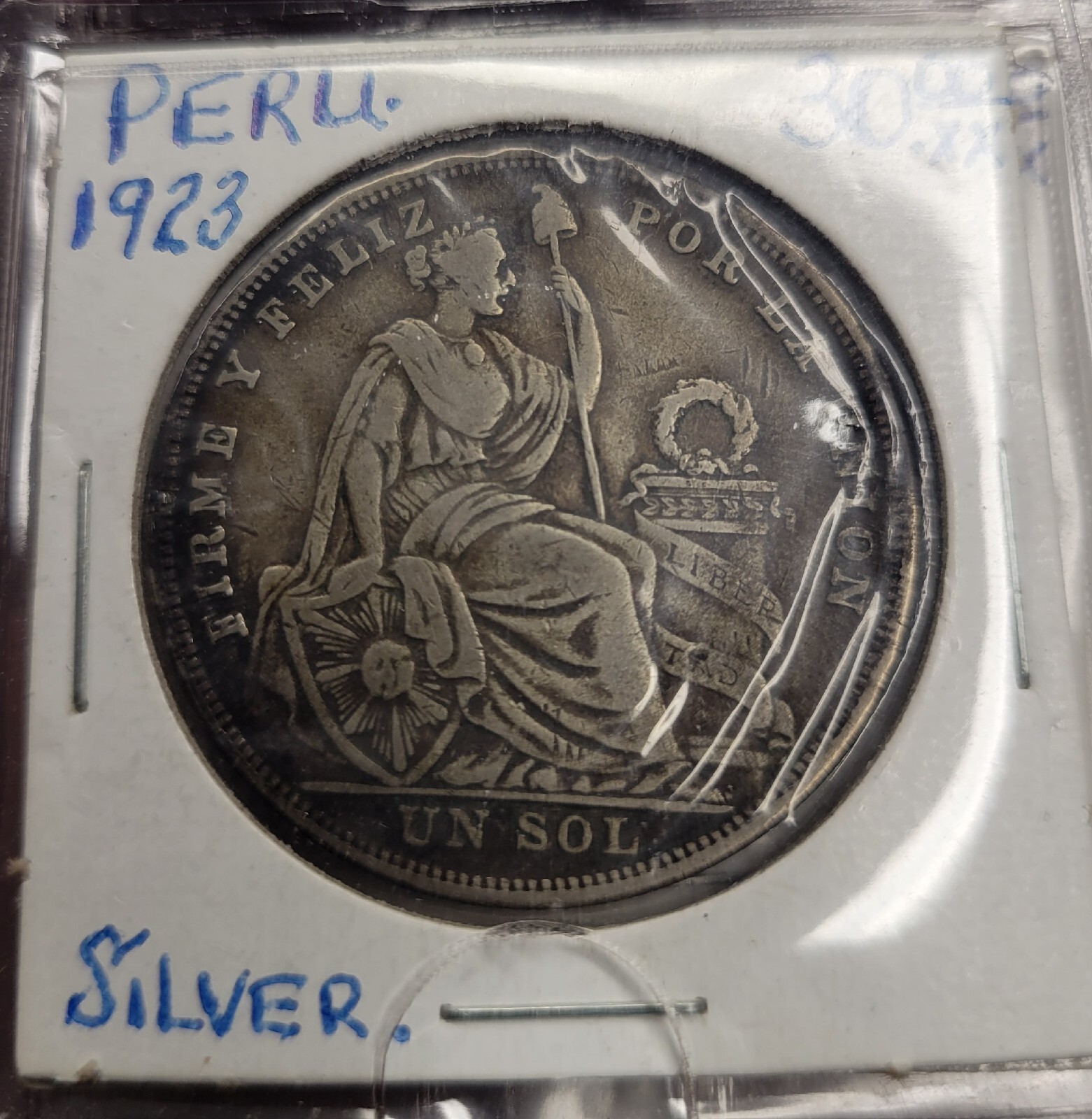 Lot Of 11 World Silver &Copper Coins. 1923. Peru Un Sol Silver. Best Of ...