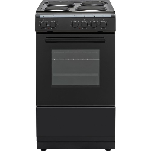 Electra SE50B/1 50cm Free Standing Electric Cooker with Solid Plate Hob ...