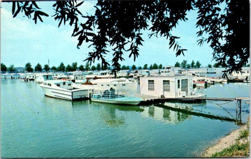 Postcard Boat Docks Tennessee River Decatur Alabama B190 | eBay