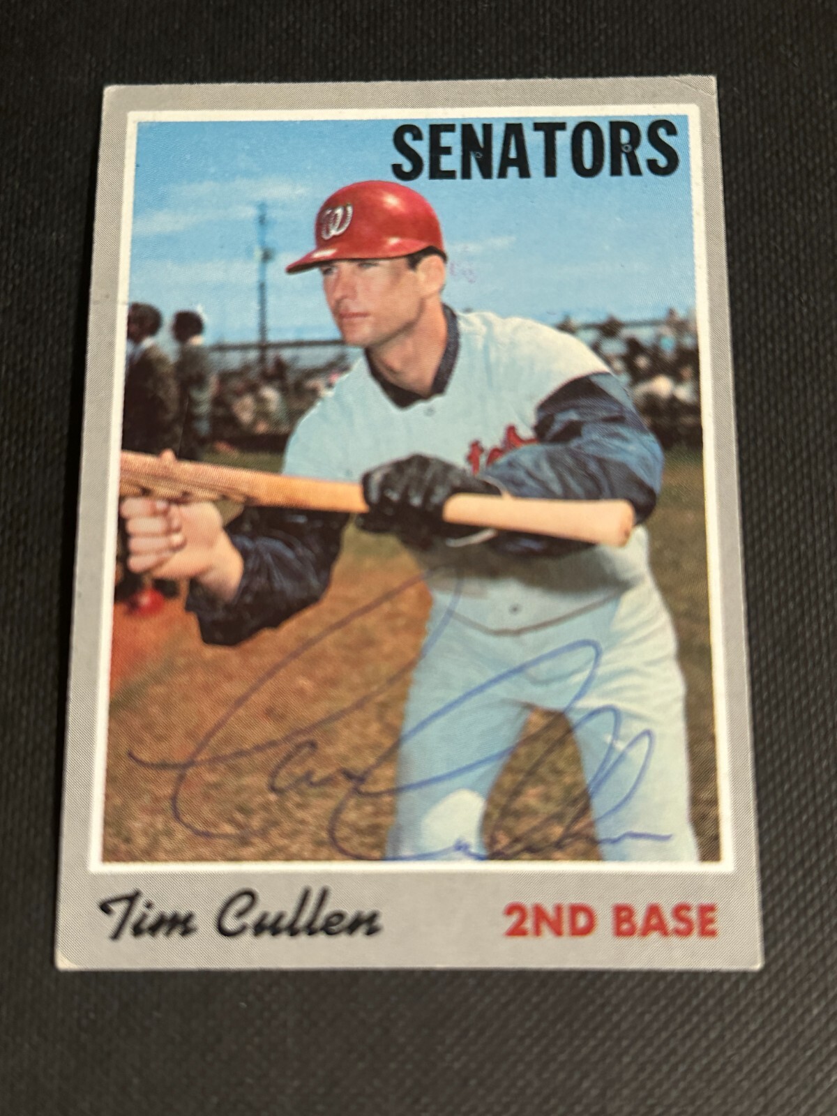 Tim Cullen Signed 1970 Topps Card #49 Auto Washington Senators ...