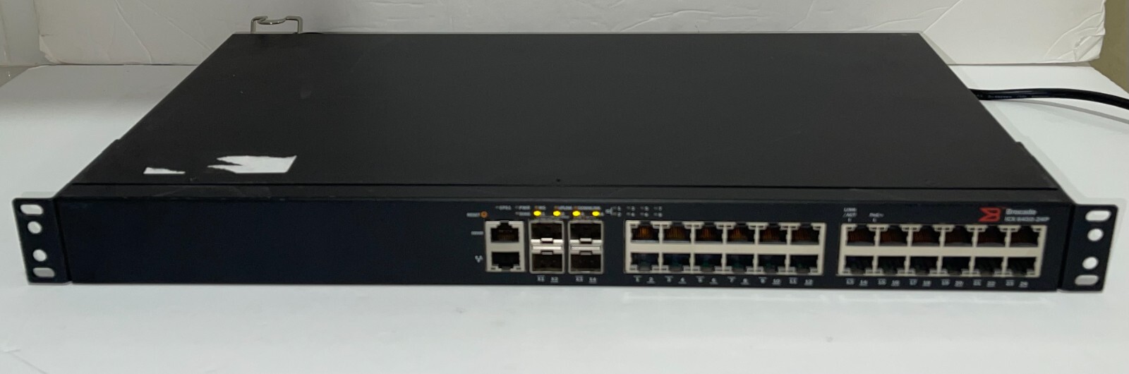 "LOT OF 2" BROCADE ICX 6450-24P 80-1005996-04 24 Port Gigabit POE+ ...