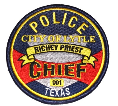 LYTLE – CHIEF - TEXAS TX Sheriff Police Patch RICHEY PRIEST BANNER | eBay
