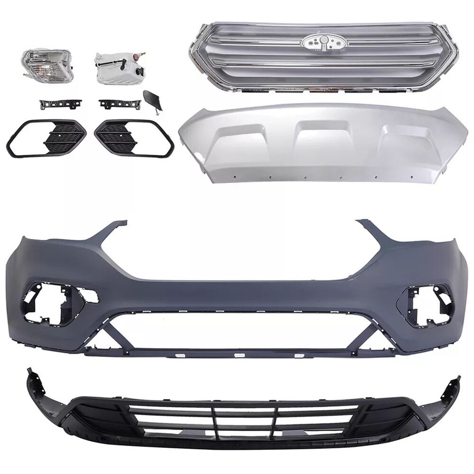 Fits 2017-2019 Ford Escape Front Bumper Cover Assembly and Grille w ...