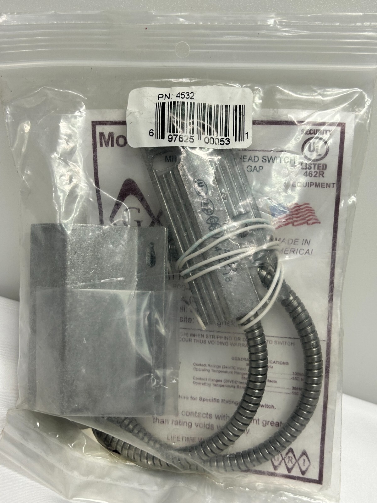 1 GRI George Risk 4532 Miniature Overhead Door Switch for sale online ...