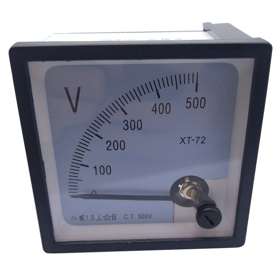 AC 0~500V Square Analog Volt Pointer Needle Meter Voltmeter XT-72- | eBay