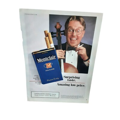 1992 Montclair Cigarettes Original Print Ad Vintage | eBay