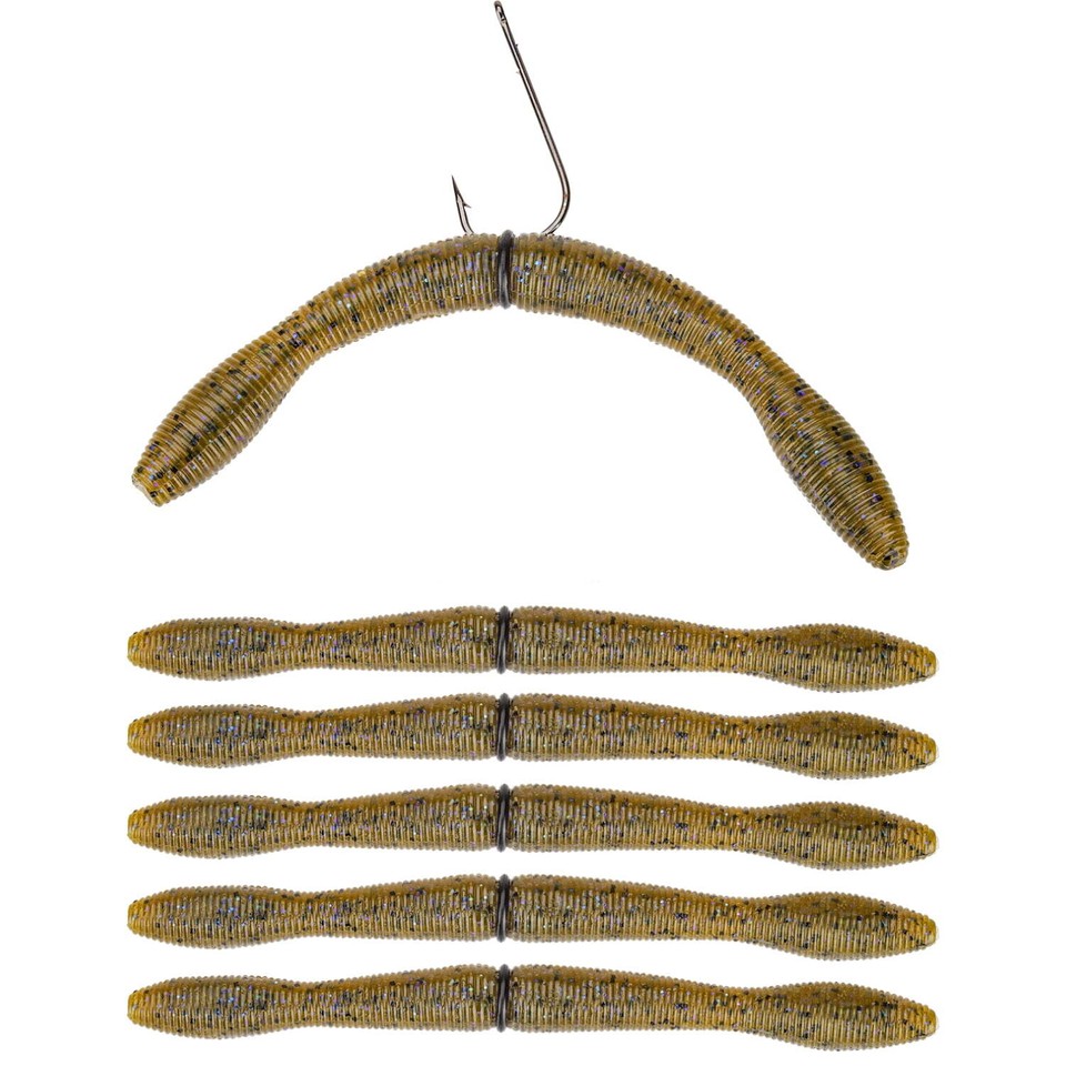 Perfection Lures Dudley's Pre-Rigged Soft Plastics Bass Fishing Kit ...