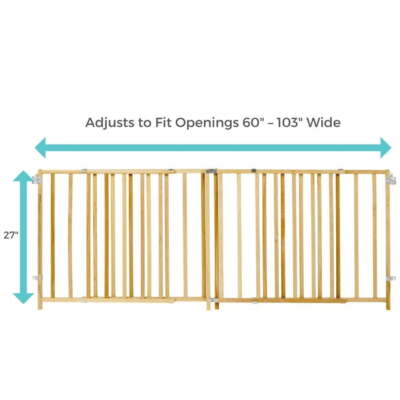 Large Baby Gate Child Dog Pet 5 To 8 Ft Wide Long Gates Safety Strong ...