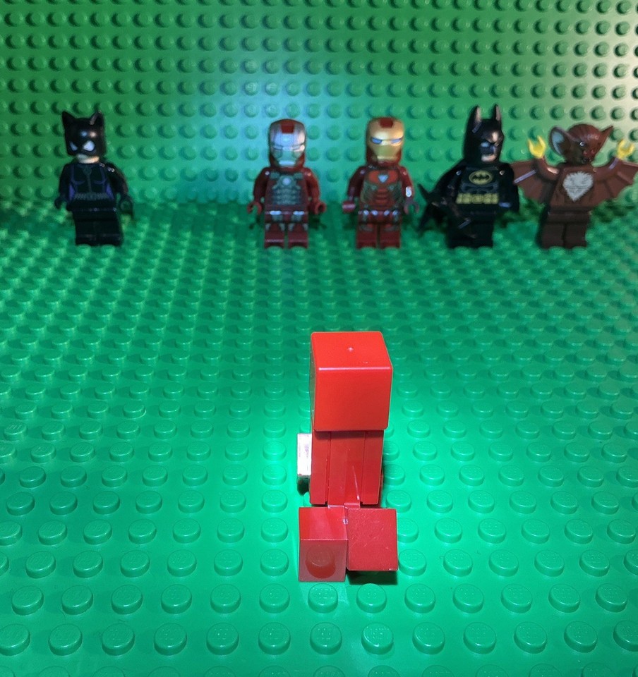 LEGO LOT Marvel And DC Figures, Iron Man, Batman, Creeper. READ DESC ...