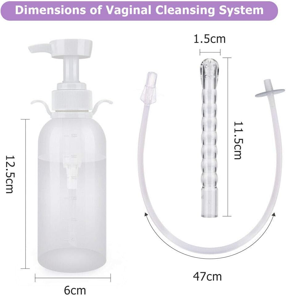 Vaginal Douche Cleansing System Female Syringe Cleaner Enema Reusable ...