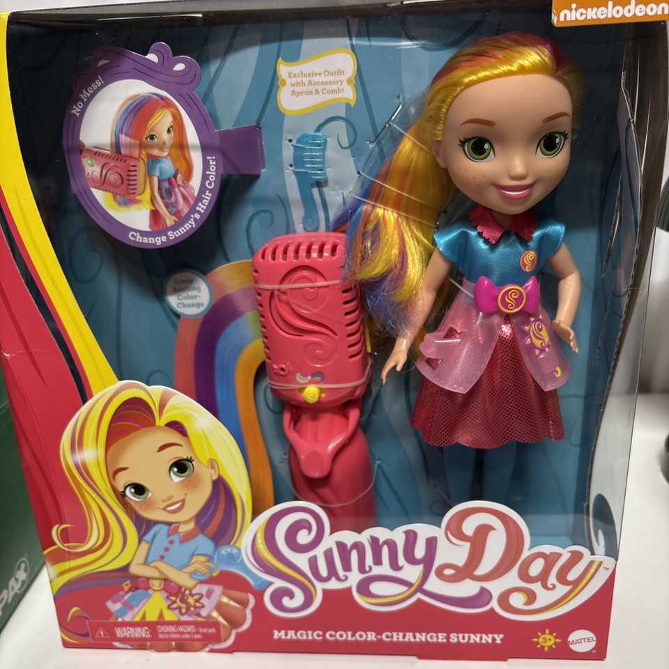 Sunny Day Magic Color Change Doll Mattel Nickelodeon Style Wand Rainbow ...