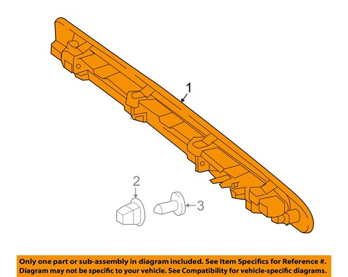 MERCEDES OEM 16-18 Metris-High Mount Brake Light-High Mount Lamp ...