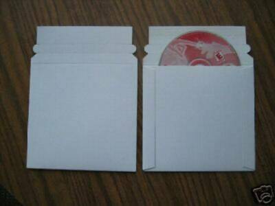 200 NEW WHITE 6" CARDBOARD CD & DVD MAILERS | eBay