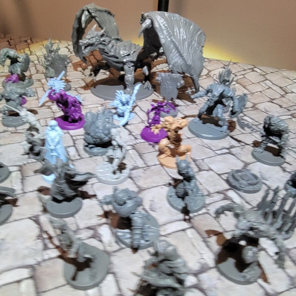 Huge Lot 50 D&D Miniatures Set DND Game RPG Lich Dragon Marvelous Hero ...