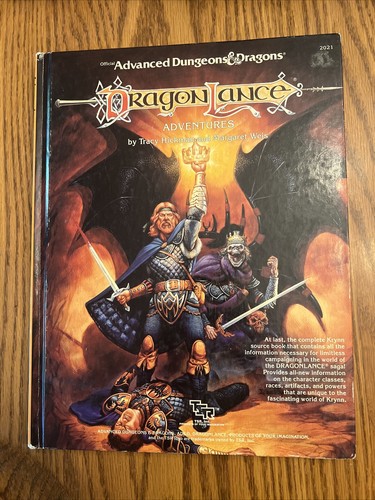 DRAGONLANCE ADVENTURES: 1987 Dungeons & Dragons Hardcover VG+ | eBay