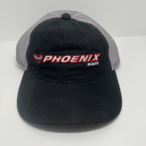 Phoenix Boats Cap/ Hat Mesh Back Black & Gray Men’s Trucker Hat | eBay