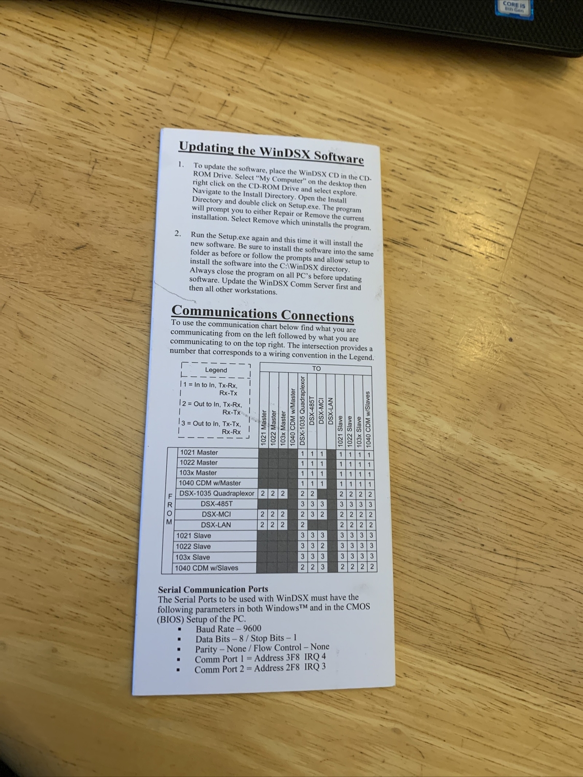 DSX Access Systems 1022 Quick Reference Card | eBay