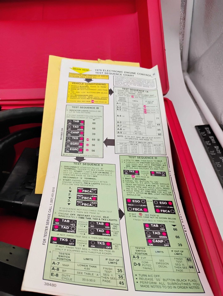 Rotunda T80L-50-EEC-II 1980 Electronic Engine Control System Tester NOS ...