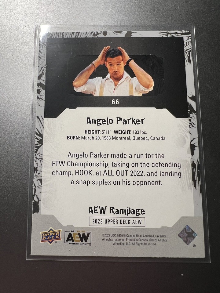 2023 Upper Deck AEW - Angelo Parker - Rampage Parallel | eBay