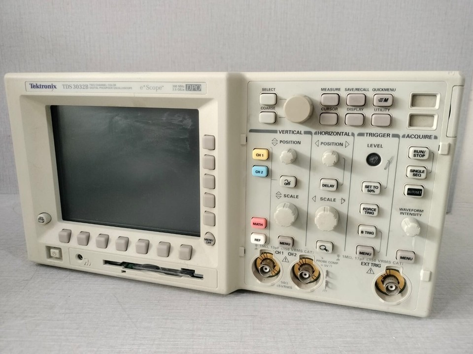 TEKTRONIX TDS 3032B 2CHANNEL COLOR DIGITAL PHOSPHOR OSCILLOSCOPE 300MHZ ...